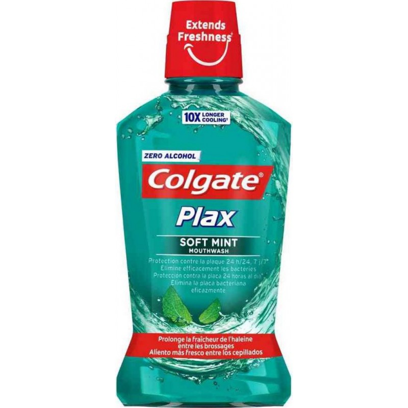 COLGATE Bain de Bouche PLAX MENTHE Soft Mint 500ml - ECOMMERCE ...